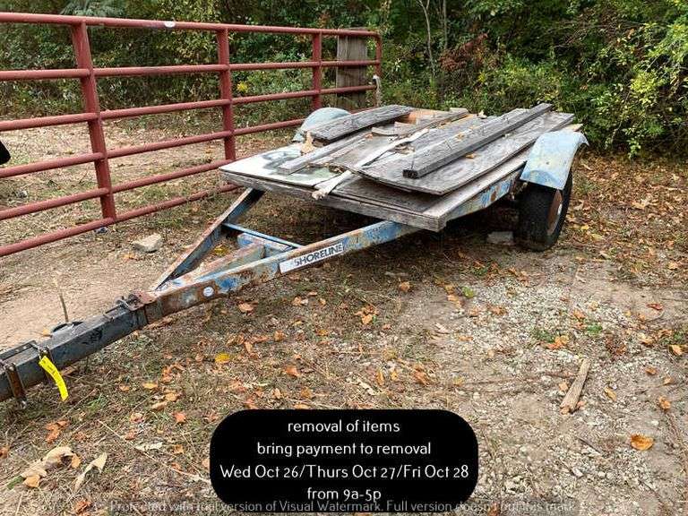 SHORELINE BOAT TRAILER - EK Auctioneers LLC