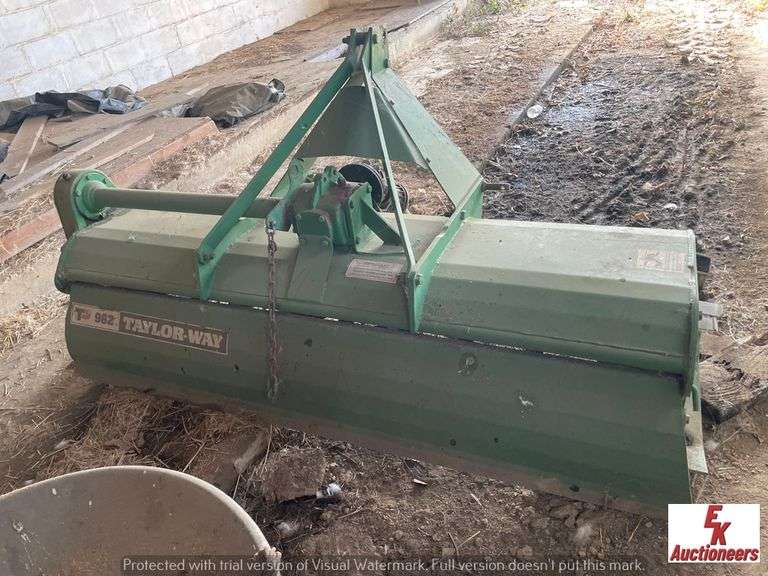 TAYLOR WAY 962 6ft TILLER - EK Auctioneers LLC