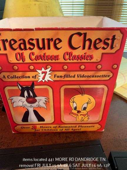 TREASURE CHEST OF CARTOON CLASSICS VHS - EK Auctioneers LLC