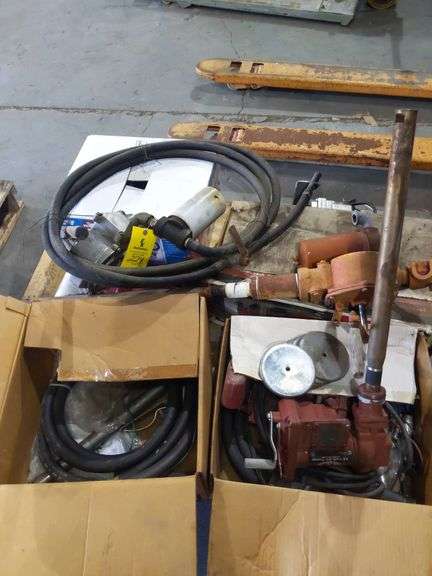 PALLET OF USED ELECTRIC & MANUAL FUEL TRANSFER PUMPS - EK Auctioneers LLC