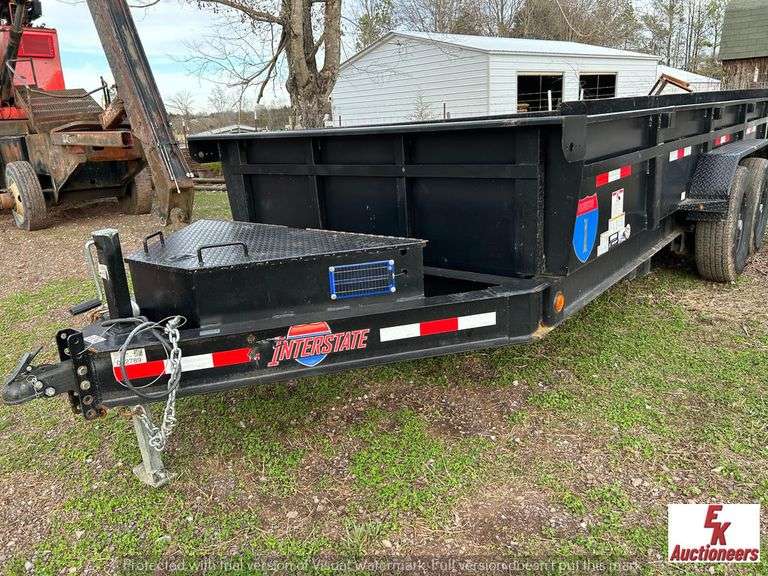 2021 INTERSTATE 16' DUMP TRAILER - EK Auctioneers LLC