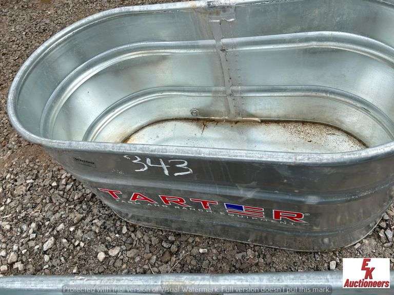 100 GALLON TARTER WATER TROUGH - EK Auctioneers LLC