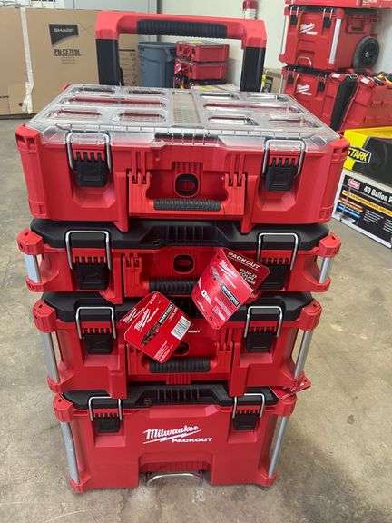 Complete Milwaukee packout system. - EK Auctioneers LLC