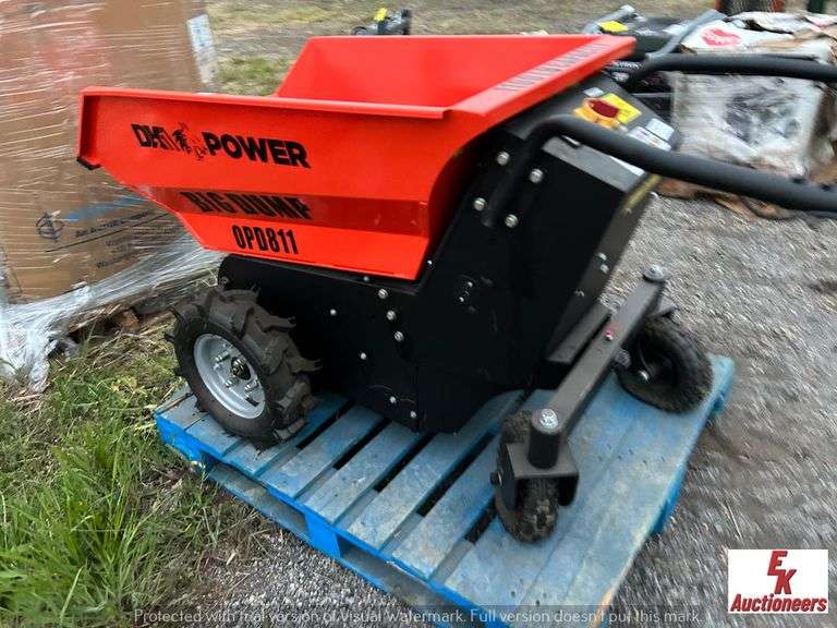 DK POWER BIG DUMP 1100LB CAPACITY ELECTRIC, NEW UNUSED - EK Auctioneers LLC
