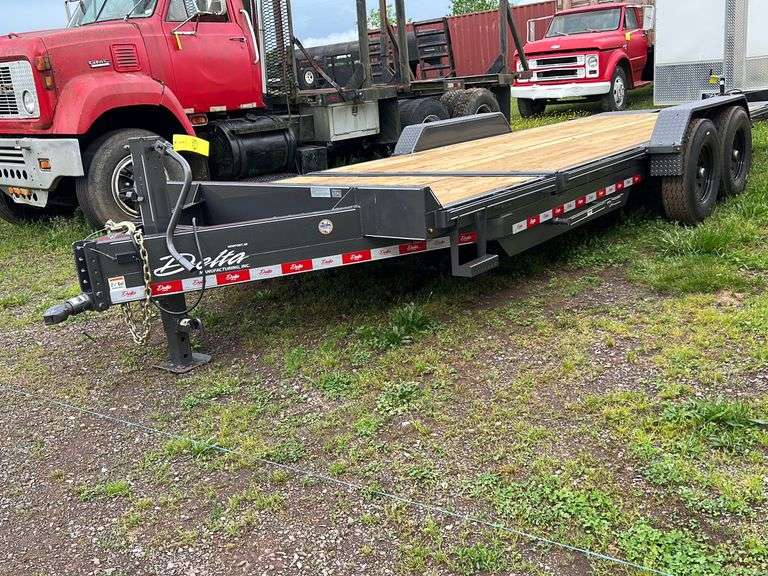 UNUSED 2023 DELTA 27TB BUMP TILT UTILITY TRAILER-STORM GREY - EK ...