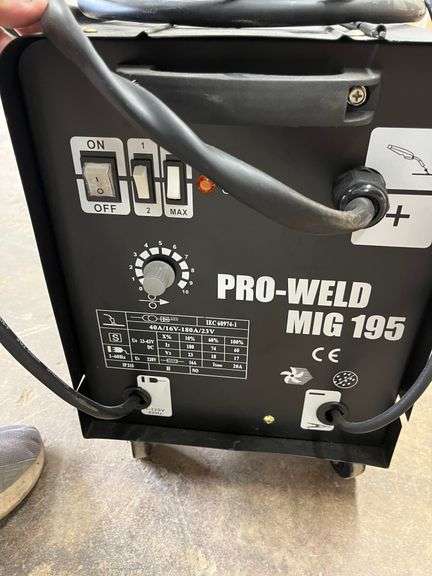 JMAC MIG WELDER PRO-WELD 195 - EK Auctioneers LLC