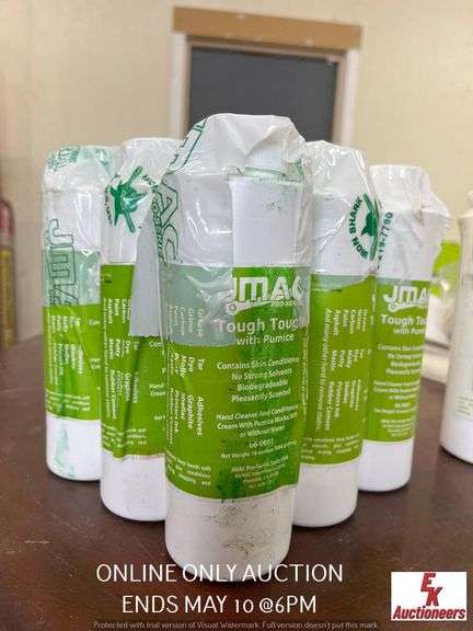 (9) BOTTLES PF JMAC TOUGH TOUCH WITH PUMICE HAND CLEANER - EK ...