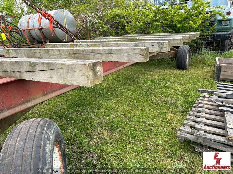 20' WAGON RUNNING GEARS I-BEAM RUNNERS - EK Auctioneers LLC