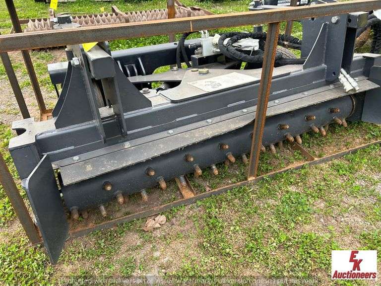 72" POWER RAKE/ SOIL CONDITIONER W/ REMOTE - EK Auctioneers LLC
