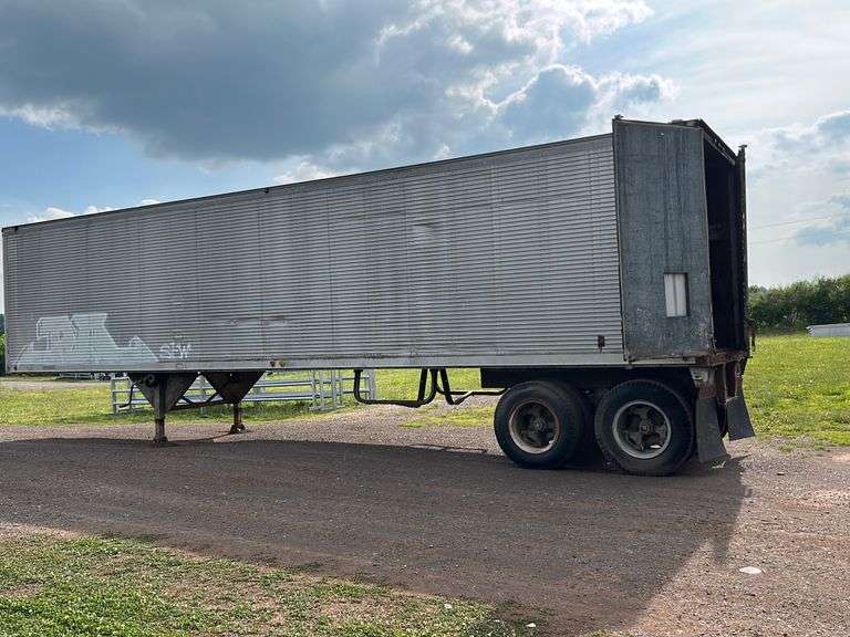 1977 TRAIL MOBILE 40' ENCLOSED STORAGE TRAILER & CONTENTS - EK ...