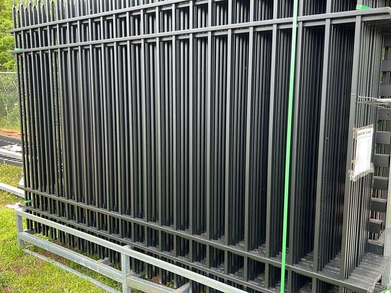 (24) GALVANIZED 10'X7' STEEL GARDEN FENCE WITH 25 POSTS - EK ...