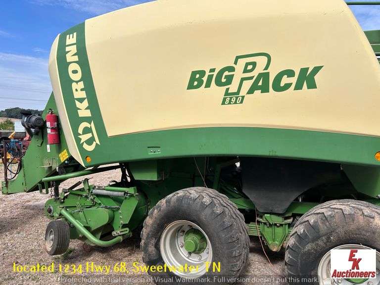 KRONE BIG PACK 890 BALER W/ MONITOR - EK Auctioneers LLC