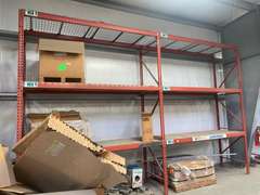 Pallet Rack Shelving Unit, Contents Not Included, (3) Upright Frames ...