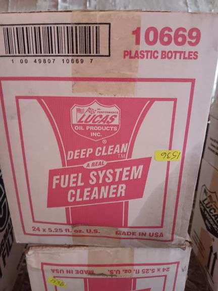 3 Cases (72 x 5.25oz Bottles) of Lucas Deep Clean Fuel System Cleaner ...