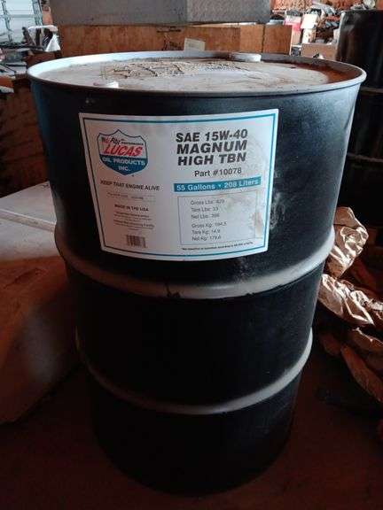 SAE 15W-40 MAGNUM TBN (55 Gallon drum) - ELCO Auctions