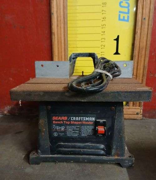 Sears/Craftsman Table Top Shaper-Router, 7hp, Does Work - ELCO Auctions
