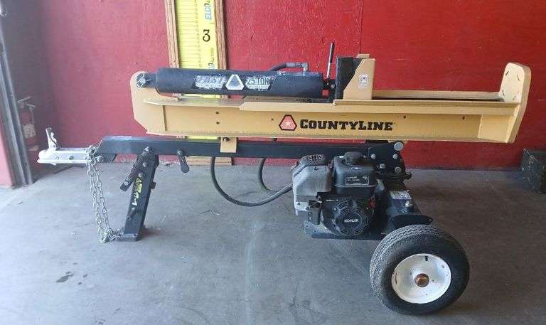 County Line Portable 25 Ton Log Splitter, 6.5hp Kohler Gas Engine, Does ...