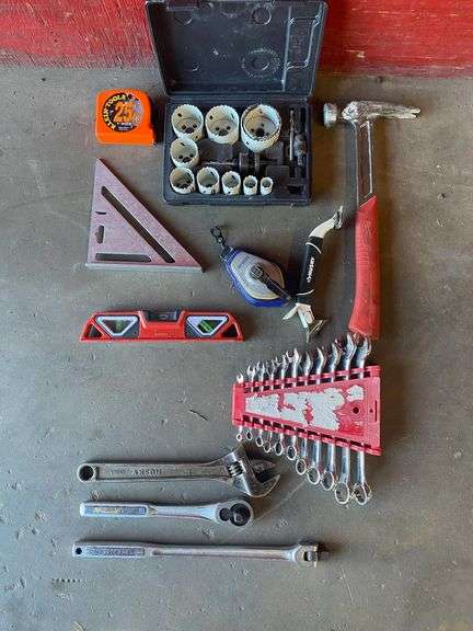 Misc. Hand Tools & Warrior Hole Drilling Set - ELCO Auctions
