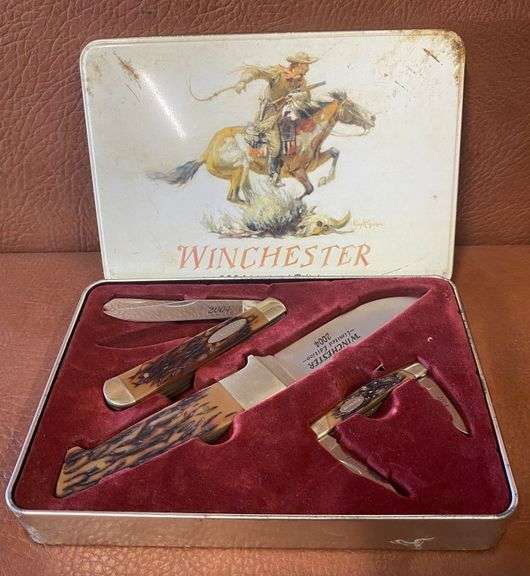 Winchester 3 Knife Set, In Original Box - ELCO Auctions