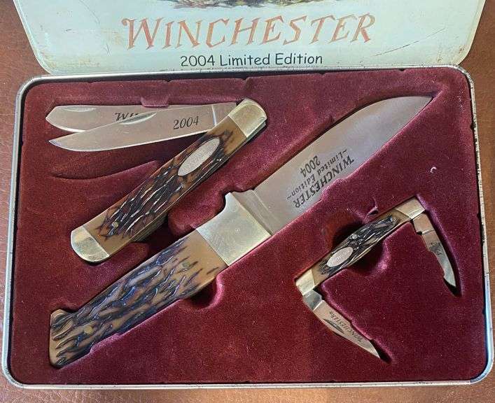Winchester 3 Knife Set, In Original Box - ELCO Auctions