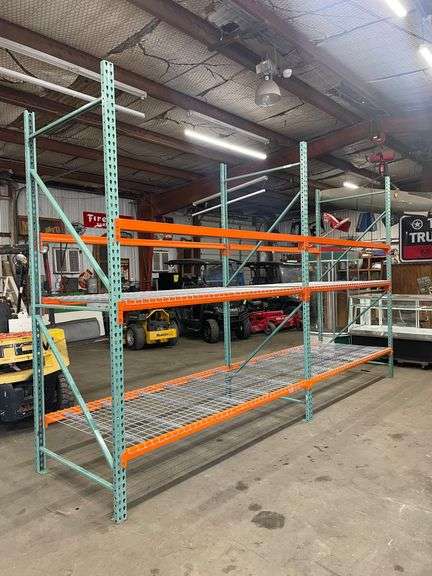 2) 10'H x 8'L Sections Pallet Racks - ELCO Auctions