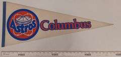 2) Georgia Columbus Astros Vintage Baseball Pennants - ELCO Auctions