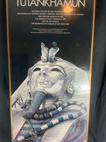 51”H Treasures of Tutankhamun Poster - Estate Rescue Queens
