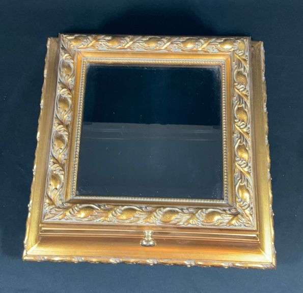 13” Decorative Gold Frame Display Box - Estate Rescue Queens