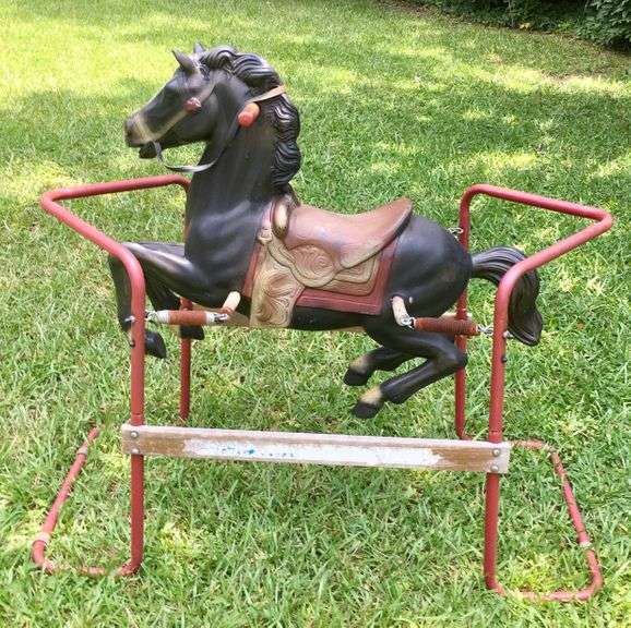 1970 Vintage Blazon Spring Action Rocking Horse - Estate Rescue Queens