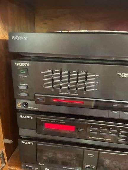 249 Sony Automatic stereo turntable system, Sony integrated stereo ...