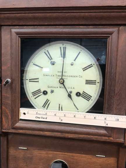 Simplex Time Recorder Co. Wall Clock - Estate Details