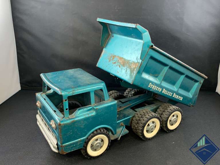 Vintage Structo Deluxe Dumper Truck (Dark Teal Color) - Estate Details