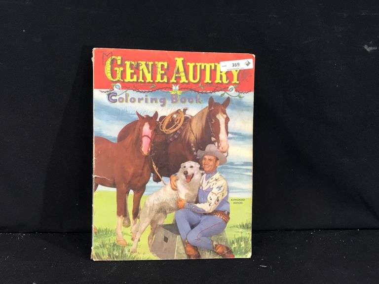 1952 Vintage Gene Autry Coloring Book - Estate Details