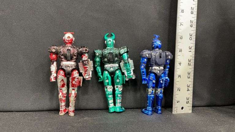 (3) Juukou B-Fighter, G-Stag, and Reddle Action Figures - Estate Details