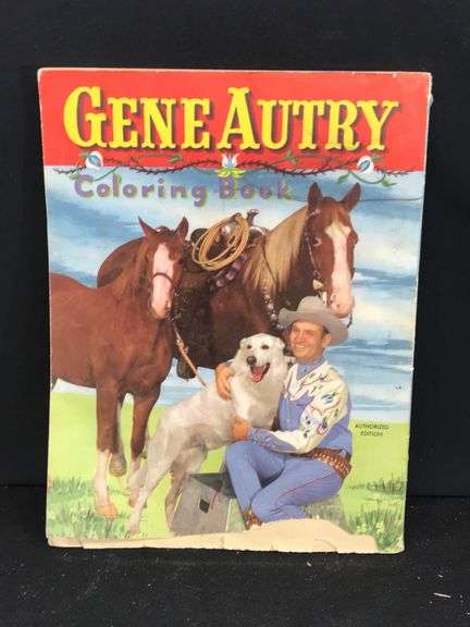 1952 Vintage Gene Autry Coloring Book - Estate Details