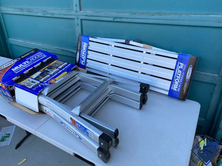 Warner Telescoping Multi-Ladder; Warner Work Platform. - Estate Details