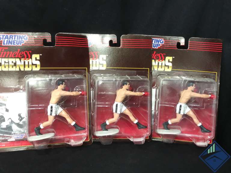 (3)The Great Rocky Marciano Starting Lineup Timeless Legends Figurine ...