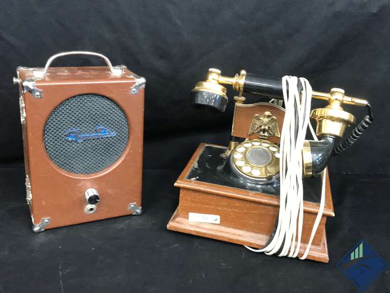 (2) Vintage Phone & Dynamite Portable Amplifier - Estate Details