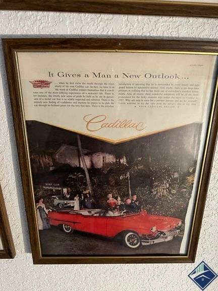 (6) Vintage Car/AC Oil Filter Magazine Advertisement Print Ads Framed ...