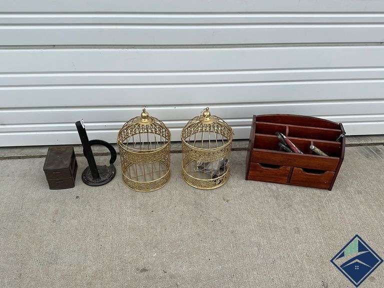 Decor Table Top Bird Cages, Desk Organizer, etc - Estate Details