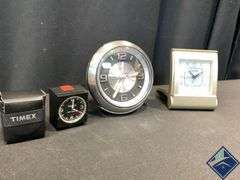 Timex Mini Alarm, Seiko Desk Clock, & Bulova Desk Clock - Estate Details