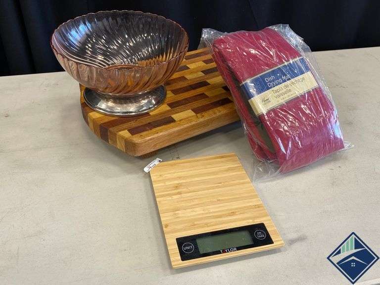 Scale, Butcher Block, Bowl & Towels - Estate Details