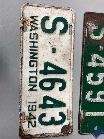 State of Washington Classic License Plates - Estate Details