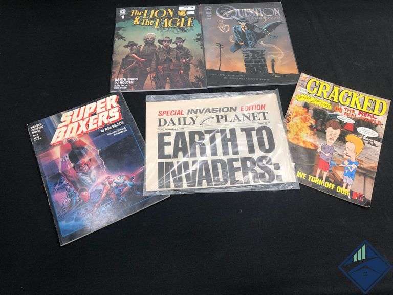 Cracked, Questions, The Lion & The Eagle & Super Boxers Comic Magazines ...