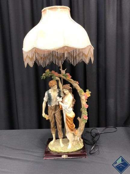 Rubg's Collection Table Lamp Garden Couple - Estate Details