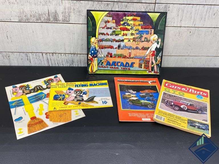 Willy the Worm 1940s Flying Machine, Metal Arcade Toy Sign, and 1975 ...