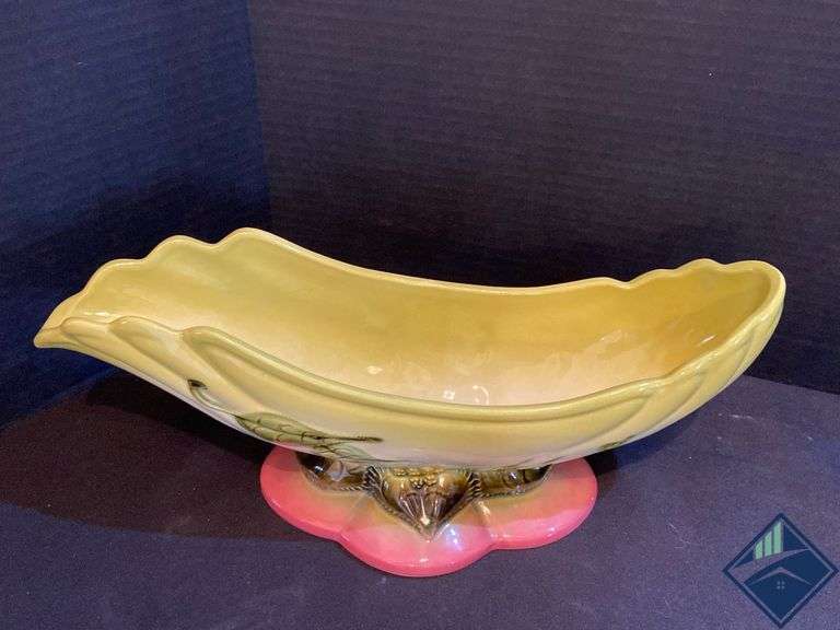 Hull Pottery Long Planter (W29) & (2) Hull Candle Stick Holders (W30 ...