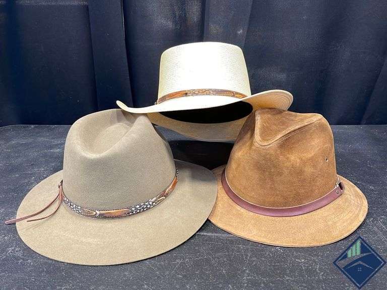 Bailey, Desert Son Inc., & Miscellaneous Brand Large Fedoras - Estate ...