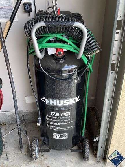 Husky 175 PSI 20 Gallon Air Compressor on Wheels - Estate Details