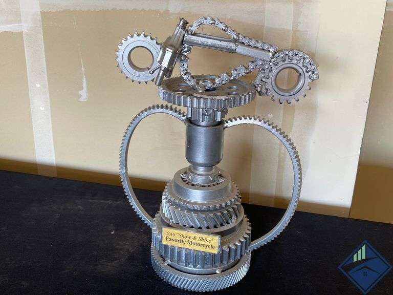 Metal Motorcycle Trophy - Estate Details